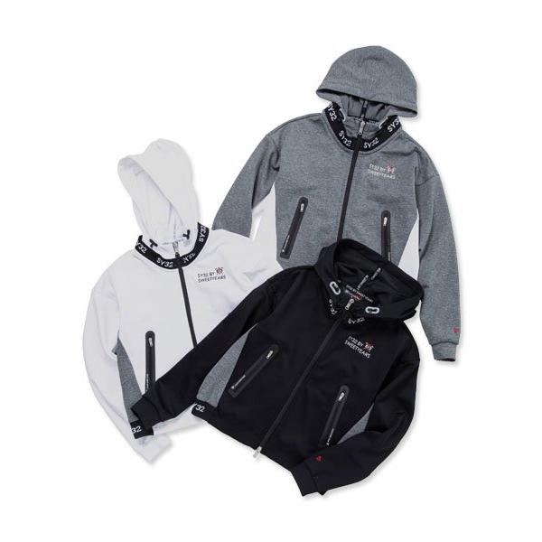 SY32 by SWEET YEARS パーカー ゴルフ レディース ブランド おしゃれ  ジップアップ カルビコ SYG-22A06W【お取り寄せ】