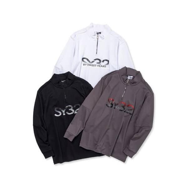 SY32 by sweet years ゴルフ メンズ モックシャツ おしゃれ ブランド ウェア SYG-22A14 カルビコ