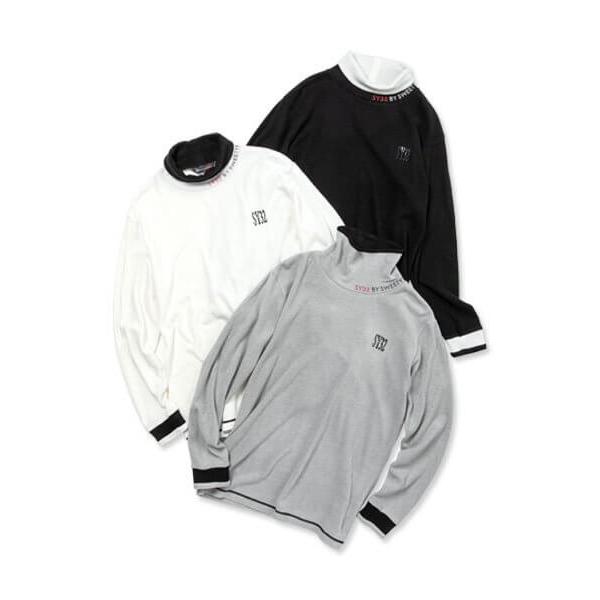 SY32 by sweet years ゴルフ モックシャツ メンズ おしゃれ ブランド ウェア 長袖 SYG-22A28