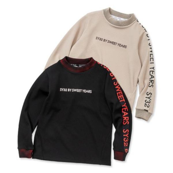 お取り寄せ SY32 by SWEET YEARS ワッフル モックシャツ 長袖 メンズ ブランド おしゃれ ゴルフ スポーツ SYG-23A26