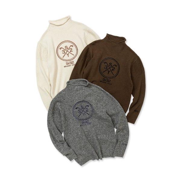 SY32 by SWEET YEARS ゴルフウェア セーター ニット 長袖 メンズ おしゃれ かっこいい ブランド SYG-23A38【お取り寄せ】