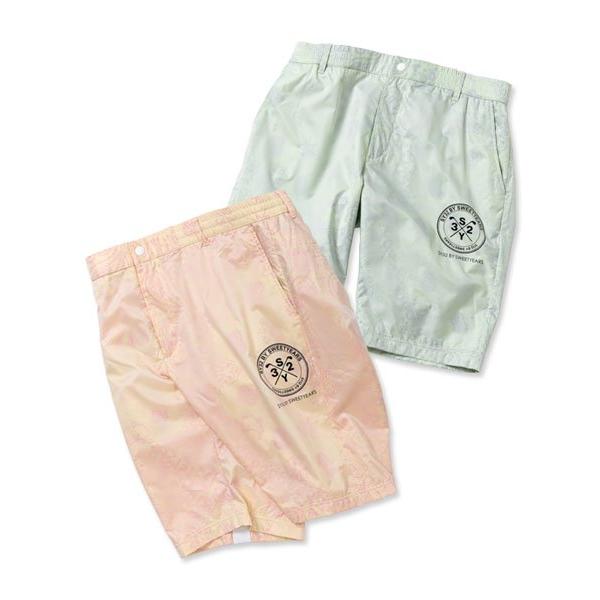 SY32 by SWEET YEARS ショートパンツ ペイズリープリント メンズ ブランド おしゃれ ゴルフ スポーツ セットアップ ウィンドパンツ SYG-23S05