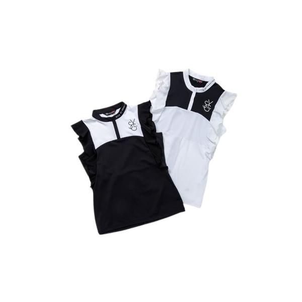 SY32 by SWEET YEARS Tシャツ モックシャツ レディース ブランド おしゃれ ゴルフ スポーツ ストレッチ ノースリーブ SYG-23S16W