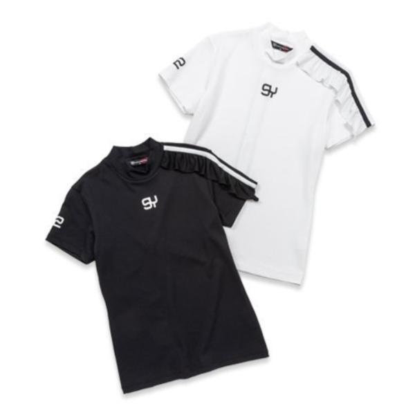 お取り寄せ SY32 by SWEET YEARS シャツ 半袖 モックネック サスティナブル レディース ブランド おしゃれ ゴルフ スポーツ SYG-24S14W