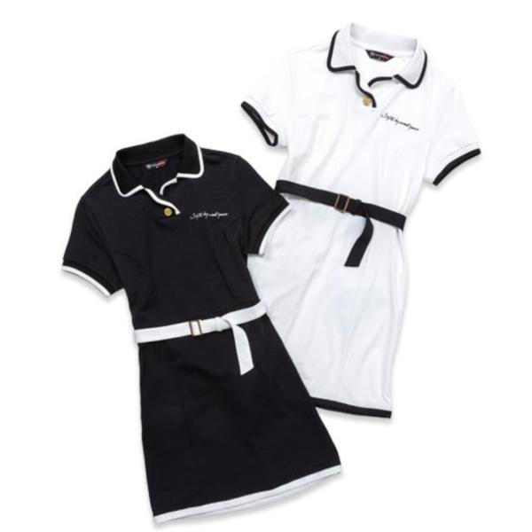 お取り寄せ SY32 by SWEET YEARS ワンピース 半袖 ポロ レディース ブランド おしゃれ ゴルフ スポーツ SYG-24S20W