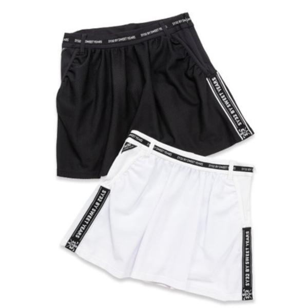 お取り寄せ SY32 by SWEET YEARS スカート レイヤード メッシュ レディース ブランド おしゃれ ゴルフ スポーツ SYG-24S23W