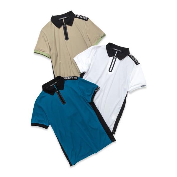 お取り寄せ SY32 by SWEET YEARS ポロシャツ 半袖 メンズ ブランド おしゃれ ゴルフ スポーツ SYG-24S28
