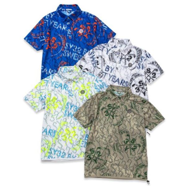 お取り寄せ SY32 by SWEET YEARS ポロシャツ 半袖 メンズ ゴルフウェア おしゃれ ブランド リサイクル素材 SYG-24S31