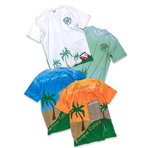 お取り寄せ SY32 by SWEET YEARS Tシャツ 半袖 モックシャツ メンズ ゴルフウェア おしゃれ ブランド SYG-24S43