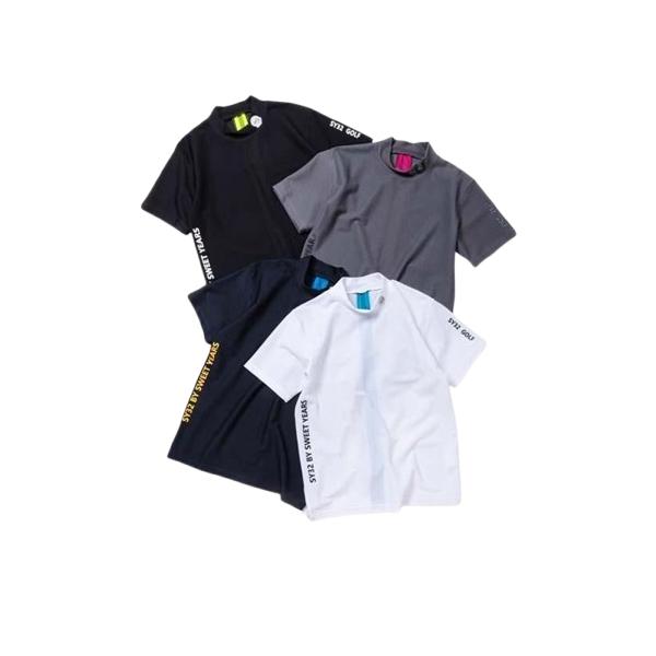 SY32 ゴルフ Tシャツ 半袖 モックシャツ メンズ おしゃれ かっこいい ブランド SYG-25S020【お取り寄せ】