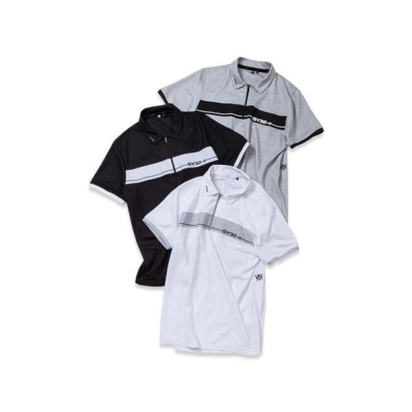 SY32 by SWEET YEARS ゴルフ ポロシャツ メンズ おしゃれ かっこいい ブランド ジップアップ SYG-25S032【お取り寄せ】