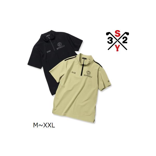 SY32 by SWEET YEARS ゴルフ モックシャツ 半袖 メンズ おしゃれ かっこいい ブランド SYG-25SBOSE05【お取り寄せ】