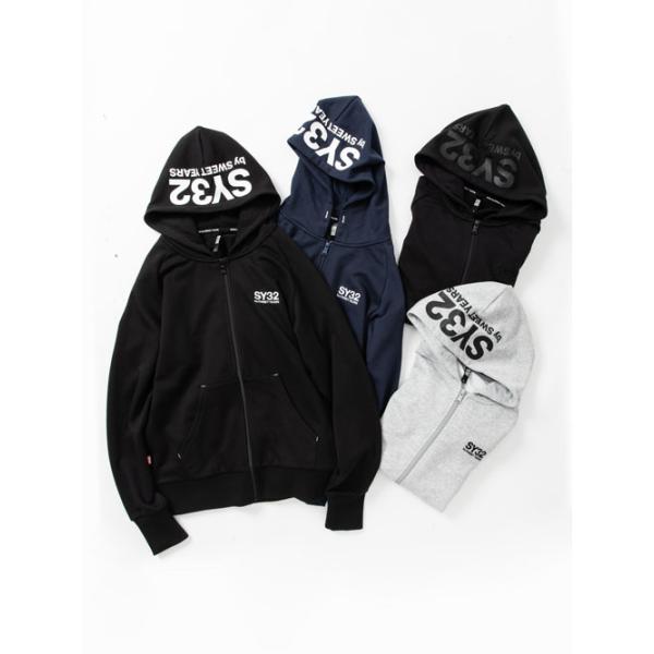 SY32 by SWEET YEARS スエット パーカー ジップアップ ブランド おしゃれ レギュラー TNS1703-2
