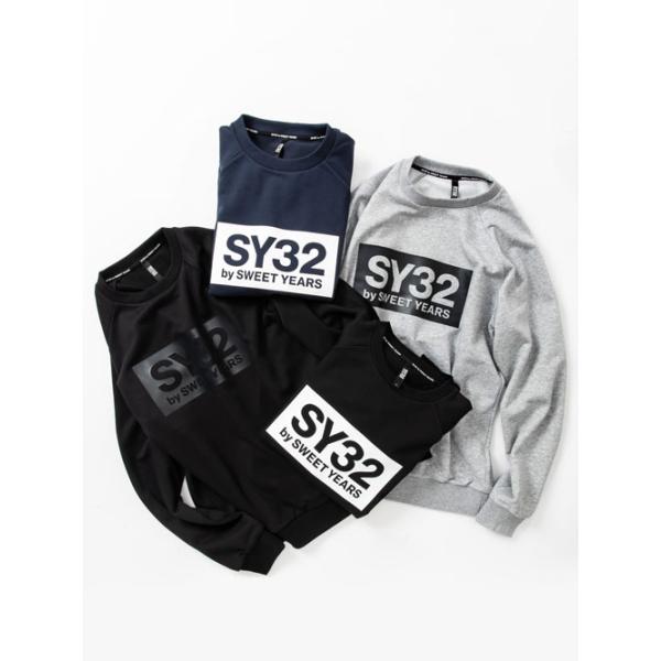 SY32 by SWEET YEARS スエット トレーナー ブランド おしゃれ クルーネック レギュラー  TNS1705-2