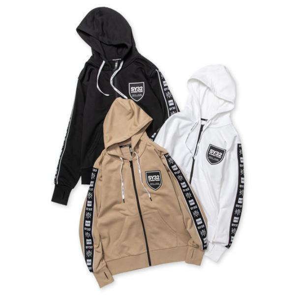 sy32 by sweetyears パーカー メンズ レディース おしゃれ ブランド スポーツ ジャージ ゴルフ TNS1746 tape zip