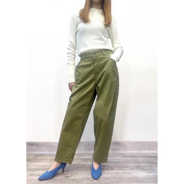お取り寄せ商品 INDIMARK インディマーク  コクーン パンツ レディース パンツ おしゃれ ブランド コクーンパンツ カーキ W137-3