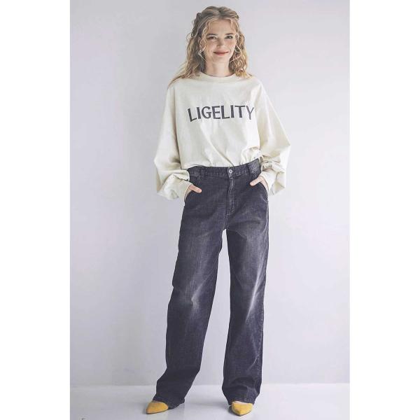 INDIMARK インディマーク ジーンズ レディース おしゃれ ブランド ワイド グレー W164-1 お取り寄せ