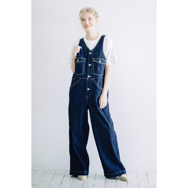 お取り寄せ商品 INDIMARK インディマーク  サロペット レディース パンツ おしゃれ ブランド ボヘミアンサロペット デニム WJ149