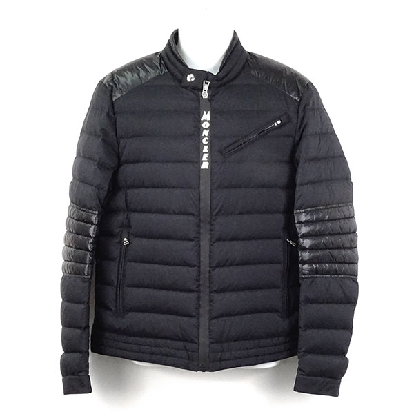 モンクレール ショートダウンジャケット メンズ MONCLER YVOIRE 1A50C 00 53333 999 ブラック サイズ1 Sサイズ相当