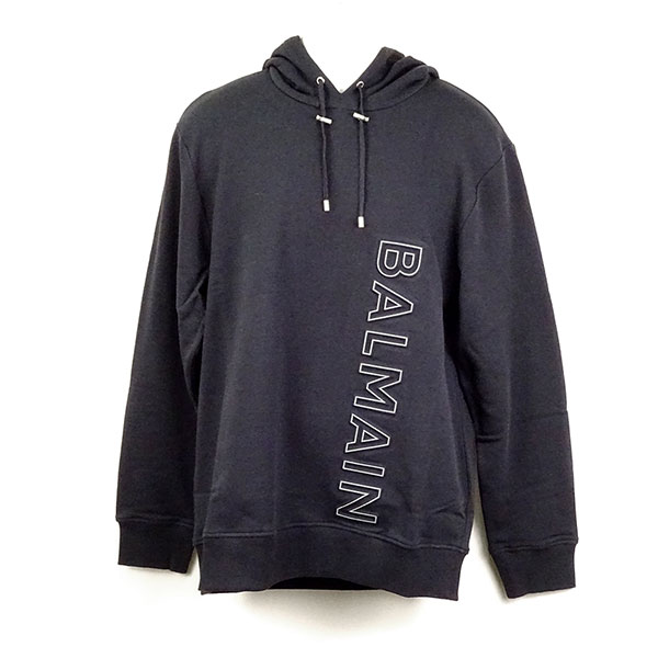 バルマン パーカー メンズ BALMAIN BH0JT046BC22 SIZ ブラック サイズM