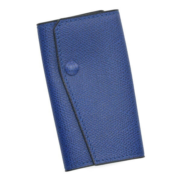 ヴァレクストラ キーケース VALEXTRA キーホルダー 6フック SGSR0076044 BC コバルトブルー