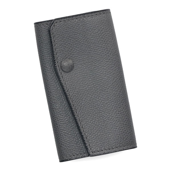 ヴァレクストラ キーケース VALEXTRA キーホルダー 6フック SGSR0076028 GF ダークグレー