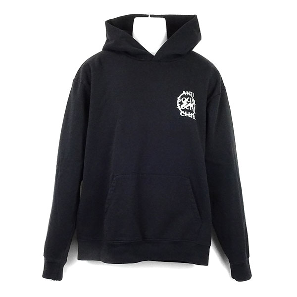 アンチソーシャルソーシャルクラブ x フラグメント フーディ ANTI SOCIAL SOCIAL CLUB ブラック/グレー サイズL ASSC6