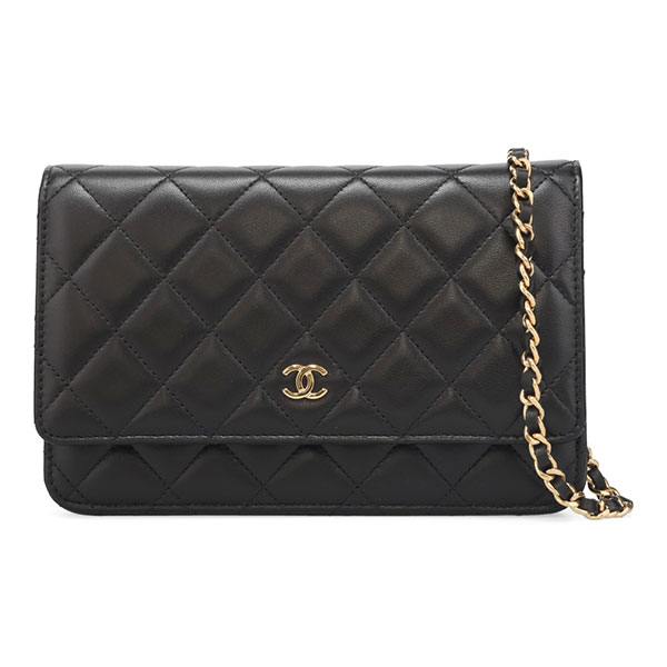 シャネル バッグ レディース CHANEL クラシック チェーンウォレット AP0250 Y01295 C3906 ブラック ゴールド金具 シャネルバッグ