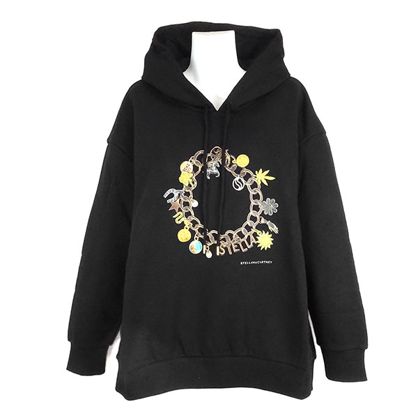 ステラマッカートニー フーディ レディース STELLA MCCARTNEY 6J0157 3SPX80 1000 ブラック サイズS
