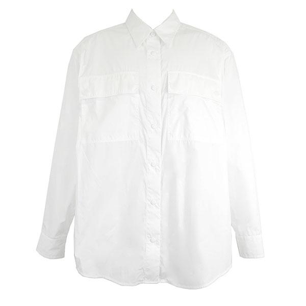 モンクレール シャツ メンズ MONCLER 2F00008 5960T 032 ホワイト サイズ42 Lサイズ相当