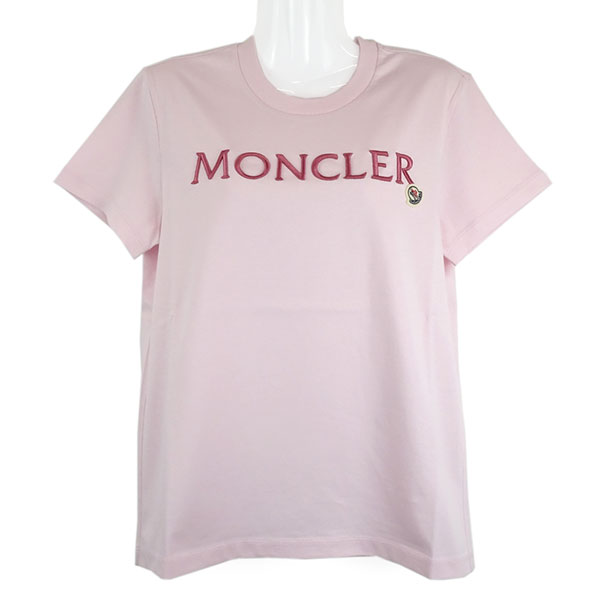 モンクレール Tシャツ レディース MONCLER 8C00006 829HP 50B パステルピンク サイズS