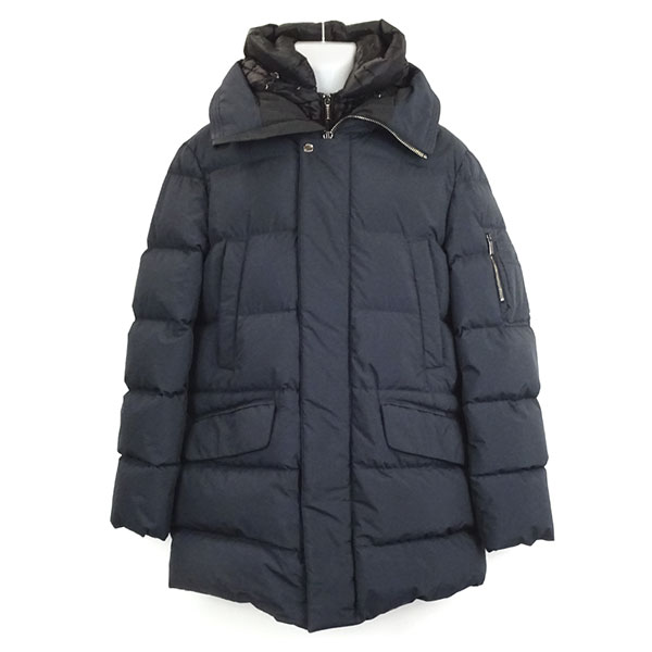 ムーレー ダウン メンズ MOORER ダヴィデ DAVIDE-STP ブルー サイズ48 Lサイズ相当