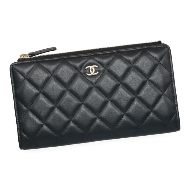 シャネル 財布 レディース CHANEL クラシック AP3877 Y04059 C3906 ブラック