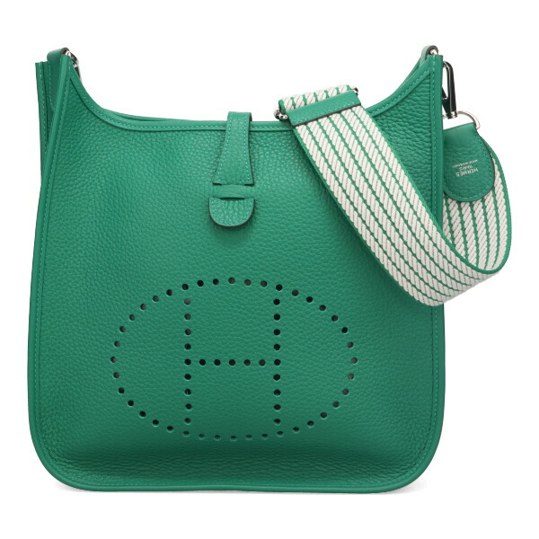 エルメス エブリン3 PM 29cm HERMES トリヨンクレマンス ヴェールヴェルティゴ シルバー金具 085705 W刻印