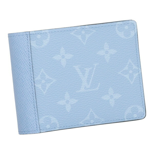 ルイヴィトン 財布 メンズ LOUIS VUITTON ミュルティプルウォレット スカイブルー M14111