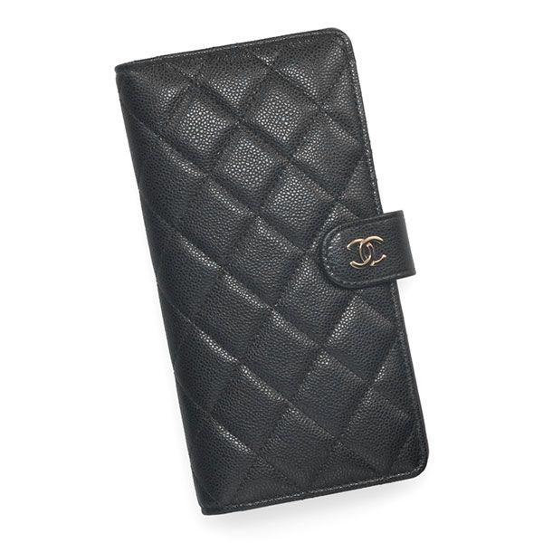 シャネル  財布 レディース CHANEL タイムレスクラシック AP4129 B10583 C3906 ブラック ゴールド金具