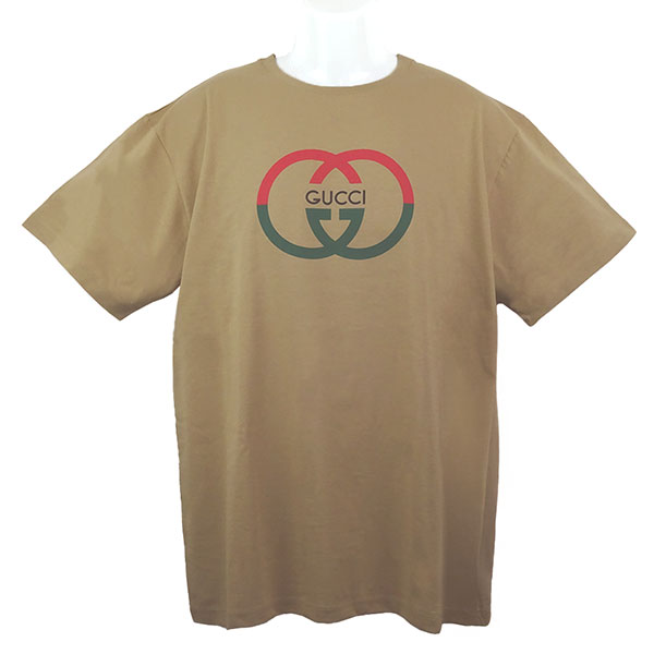 グッチ Tシャツ メンズ GUCCI 771758 XJF68 2293 ベージュ サイズM