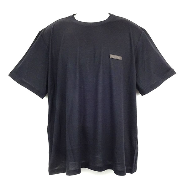 ベルルッティ Tシャツ メンズ BERLUTI レザータブTシャツ コールドナイトブルー 263111 サイズXL