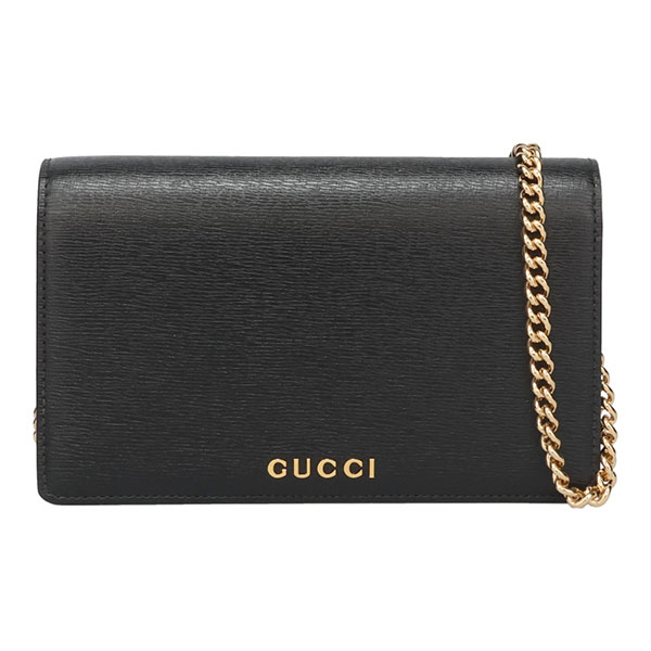 グッチ バッグ レディース GUCCI  GUCCIスクリプト チェーンウォレット 772643 0OP0N 1000 ブラック