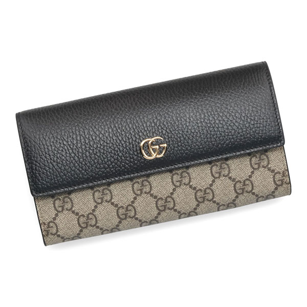グッチ 財布 レディース GUCCI ダブルG バイカラー コンチネンタルウォレット 456116 17WAG 1283 ベージュ+ブラック