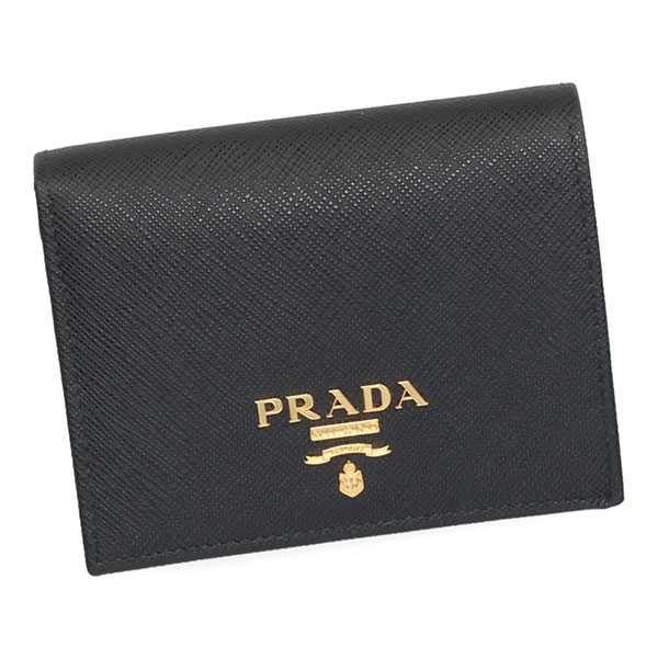 プラダ 財布 レディース PRADA サフィアーノレザー 1MV204 QWA F0002 ブラック