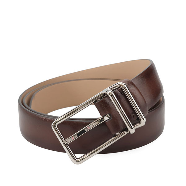 ダンヒル ベルト DUNHILL 23R4T25HH ブラウン シルバーバックル サイズ95cm