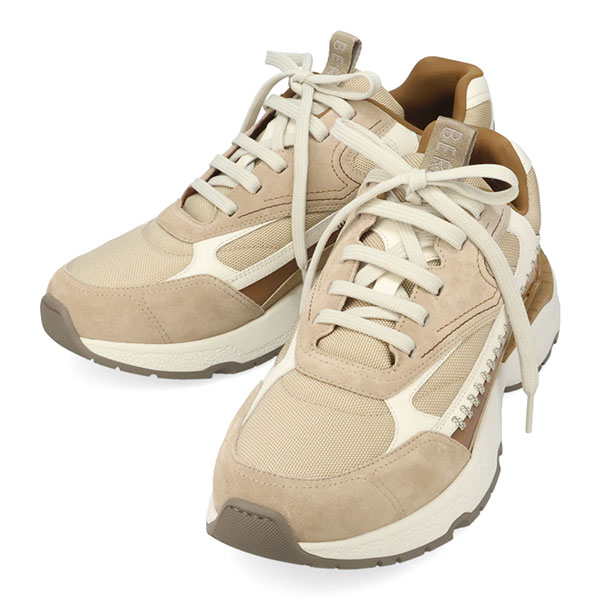 ベルルッティ シューズ メンズ BERLUTI スカイランニング レザー＆ナイロン スニーカー 297575 デューン サイズ8.0