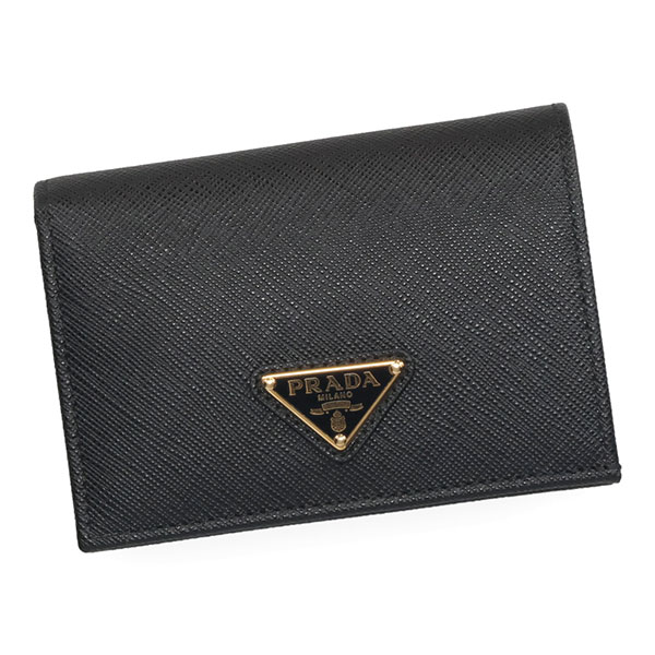 プラダ 財布 レディース PRADA サフィアーノトライアングル財布 1MV021 QHH F0002 NERO ブラック