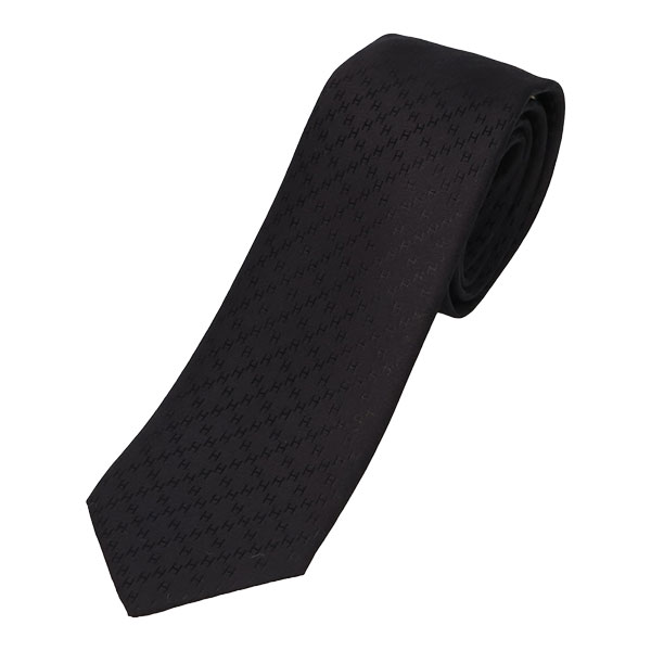 エルメス ネクタイ HERMES H織りタイ 7cm ニューH 036233T ノワール