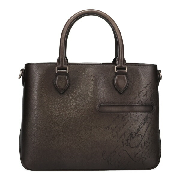 ベルルッティ バッグ メンズ BERLUTI トゥジュール スクリットレザートートバッグXS セルヴァオスクーラ 308199