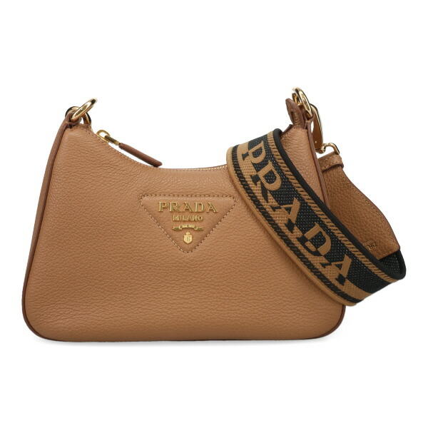 プラダ バッグ レディース PRADA レザー ショルダーバッグ 1BH193 2DKV F03OG CARAMEL キャラメル