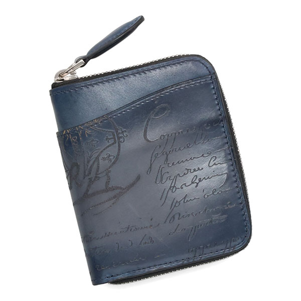 ベルルッティ 小銭入れ メンズ BERLUTI ワパ グラディアント スクリットレザーパース 305428 ブルーミネラル