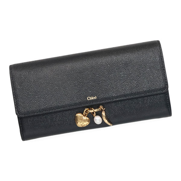 クロエ 財布 レディース Chloe クロエチャームズ ロングウォレット CH25AP987 Q12 001 ブラック