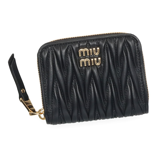 ミュウミュウ 財布 レディース MIUMIU マテラッセレザー ケース 5MM268 AFPP F0002 NERO ブラック